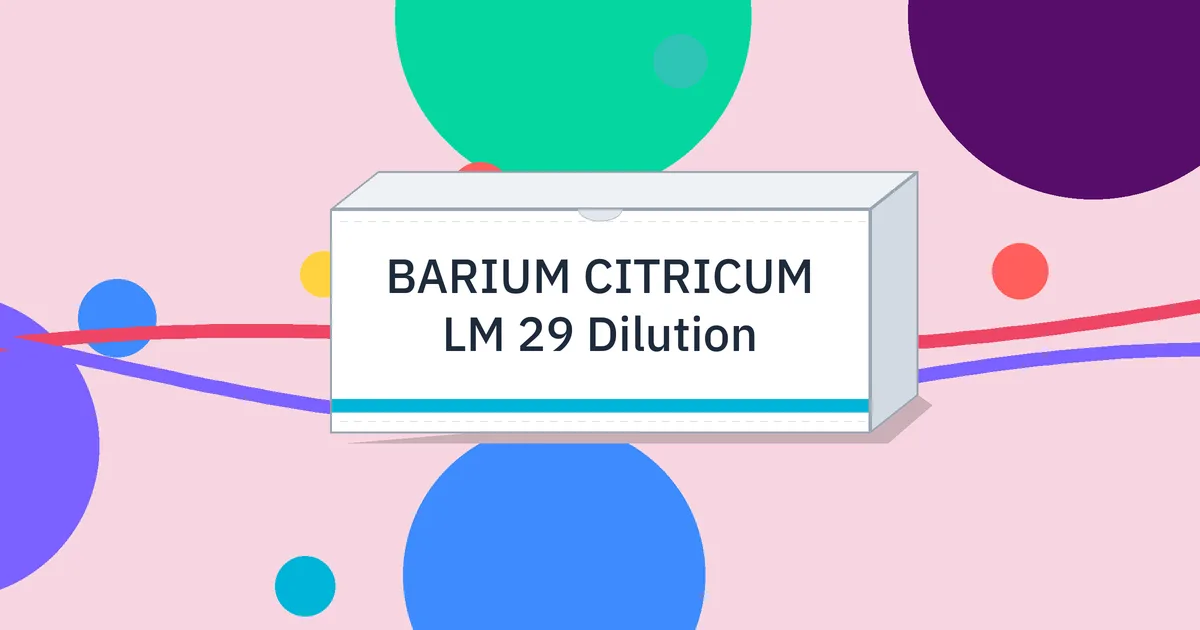 Symbolbild: Packung mit der Aufschrift BARIUM CITRICUM LM 29 Dilution (PZN 12789582) – Verfügbarkeit und Bezug in Apotheken in Frankfurt am Main