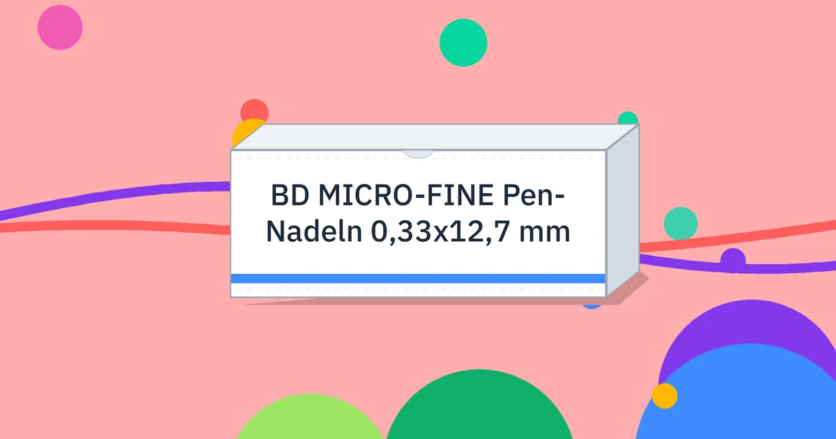 Symbolbild: Packung mit der Aufschrift BD MICRO-FINE Pen-Nadeln 0,33x12,7 mm (PZN 00995425) – Verfügbarkeit und Bezug in Apotheken in Frankfurt am Main