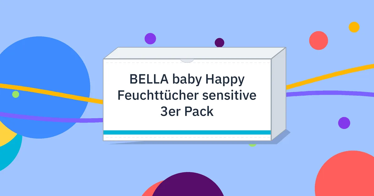 Symbolbild: Packung mit der Aufschrift BELLA baby Happy Feuchttücher sensitive 3er Pack (PZN 20379355) – Verfügbarkeit und Bezug in Apotheken in Frankfurt am Main