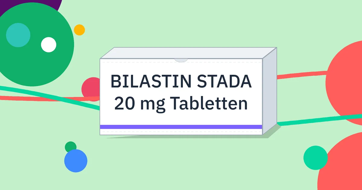 Symbolbild: Packung mit der Aufschrift BILASTIN STADA 20 mg Tabletten (PZN 19240043) – Verfügbarkeit und Bezug in Apotheken in Frankfurt am Main