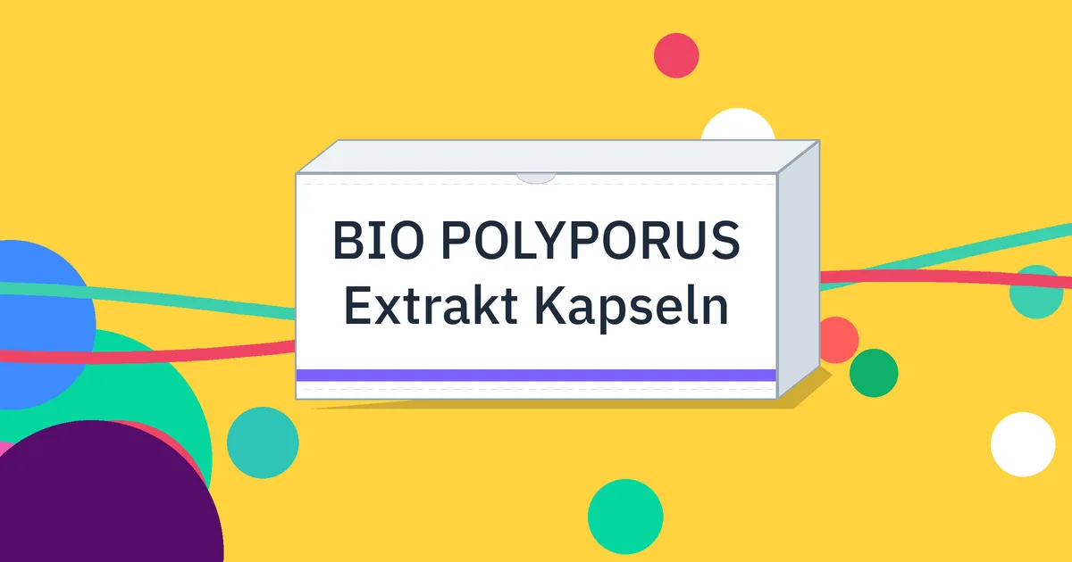 Symbolbild: Packung mit der Aufschrift BIO POLYPORUS Extrakt Kapseln (PZN 20326726) – Verfügbarkeit und Bezug in Apotheken in Frankfurt am Main
