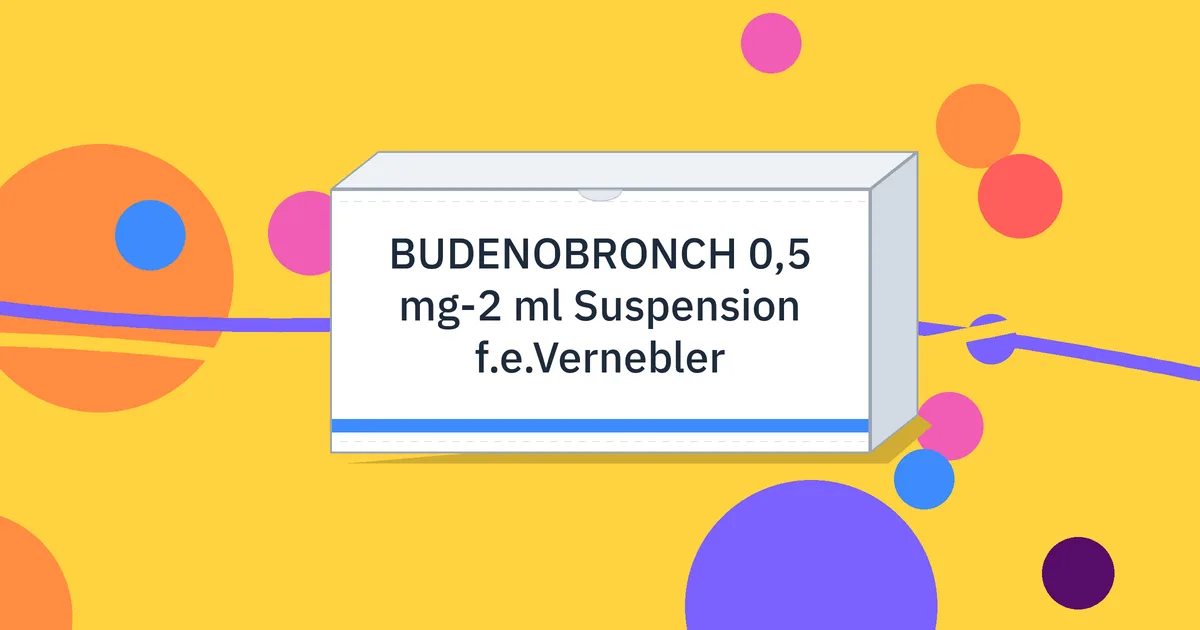 Symbolbild: Packung mit der Aufschrift BUDENOBRONCH 0,5 mg-2 ml Suspension f.e.Vernebler (PZN 05986738) – Verfügbarkeit und Bezug in Apotheken in Frankfurt am Main