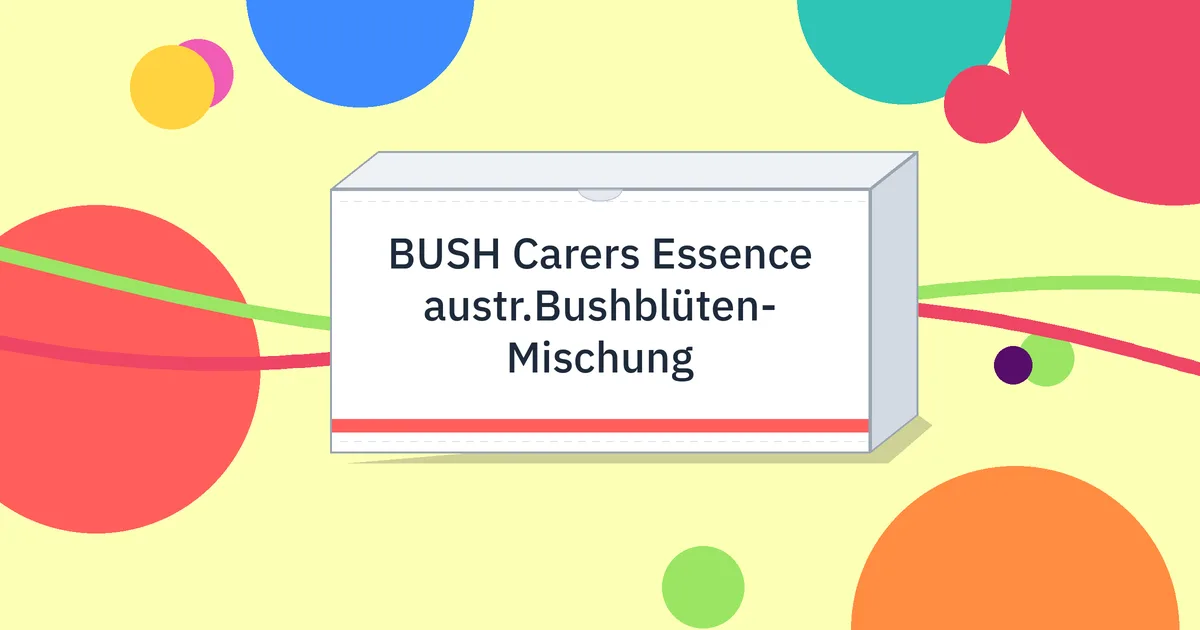 Symbolbild: Packung mit der Aufschrift BUSH Carers Essence austr.Bushblüten-Mischung (PZN 16829456) – Verfügbarkeit und Bezug in Apotheken in Frankfurt am Main