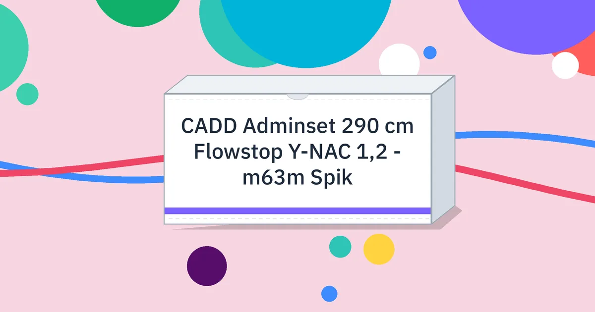 Symbolbild: Packung mit der Aufschrift CADD Adminset 290 cm Flowstop Y-NAC 1,2 -m63m Spik (PZN 16786043) – Verfügbarkeit und Bezug in Apotheken in Frankfurt am Main