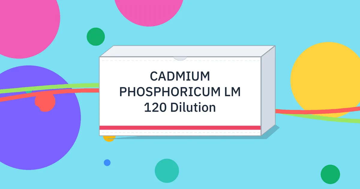 Symbolbild: Packung mit der Aufschrift CADMIUM PHOSPHORICUM LM 120 Dilution (PZN 13402674) – Verfügbarkeit und Bezug in Apotheken in Frankfurt am Main