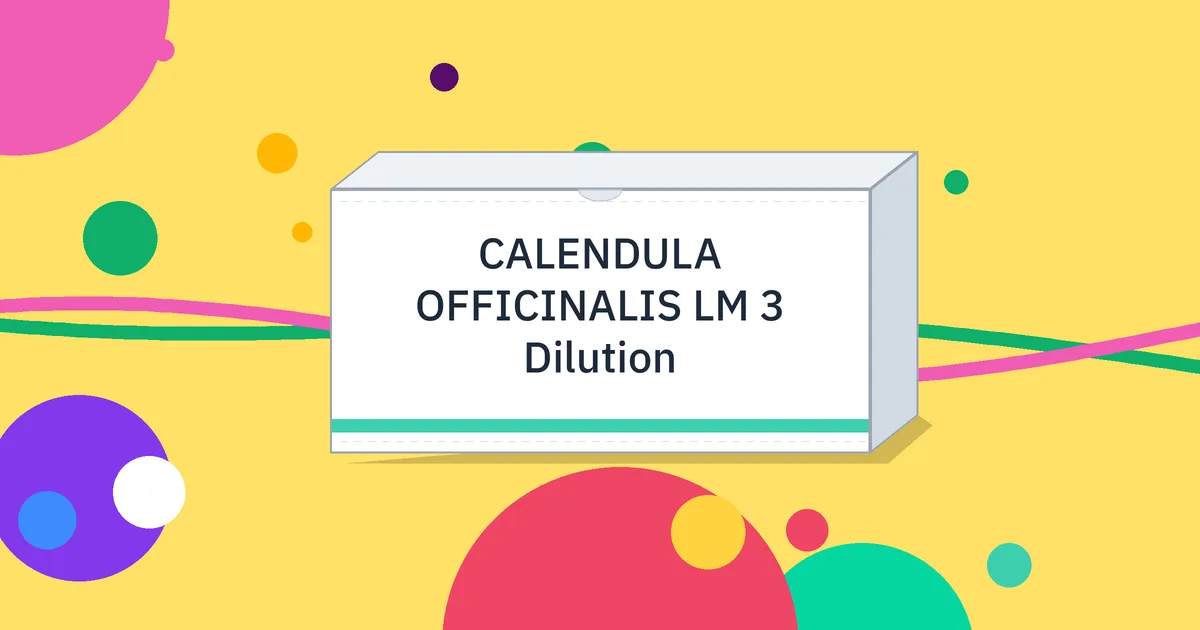 Symbolbild: Packung mit der Aufschrift CALENDULA OFFICINALIS LM 3 Dilution (PZN 09650225) – Verfügbarkeit und Bezug in Apotheken in Frankfurt am Main
