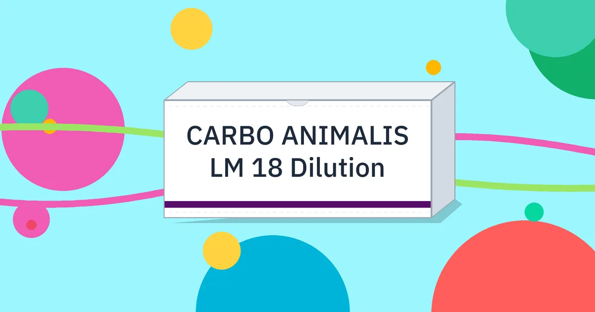 Symbolbild: Packung mit der Aufschrift CARBO ANIMALIS LM 18 Dilution (PZN 02601293) – Verfügbarkeit und Bezug in Apotheken in Frankfurt am Main