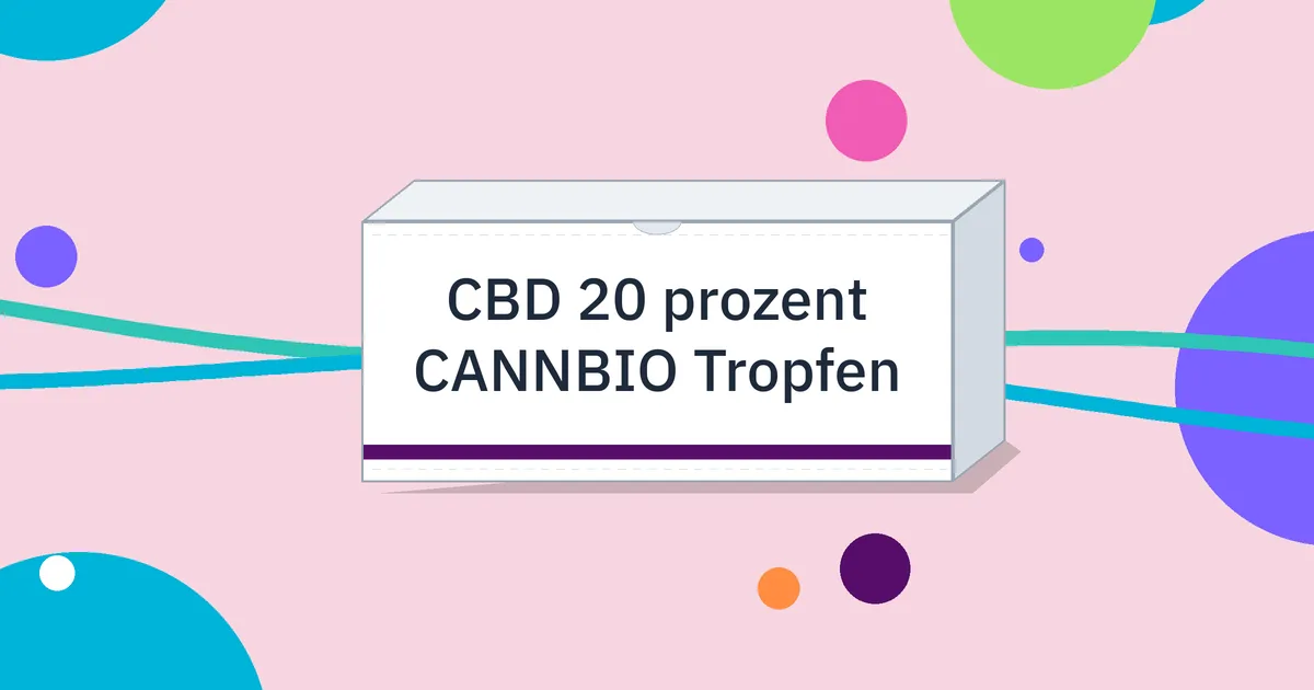 Symbolbild: Packung mit der Aufschrift CBD 20 prozent CANNBIO Tropfen (PZN 16331704) – Verfügbarkeit und Bezug in Apotheken in Frankfurt am Main