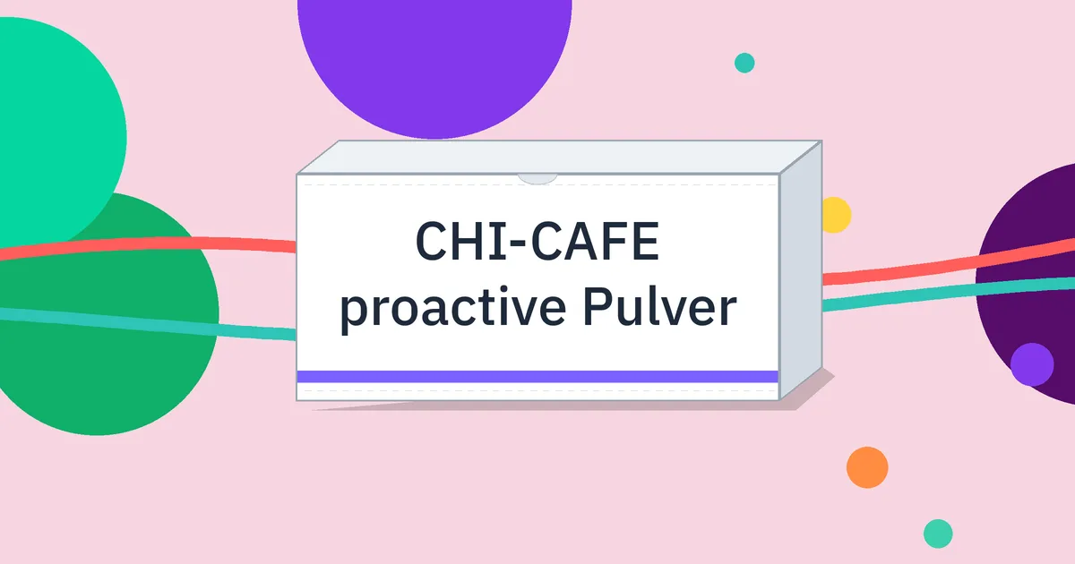 Symbolbild: Packung mit der Aufschrift CHI-CAFE proactive Pulver (PZN 07580377) – Verfügbarkeit und Bezug in Apotheken in Frankfurt am Main