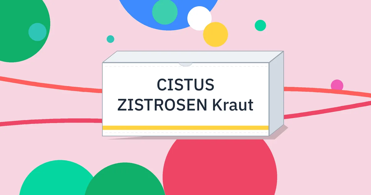 Symbolbild: Packung mit der Aufschrift CISTUS ZISTROSEN Kraut (PZN 16927035) – Verfügbarkeit und Bezug in Apotheken in Frankfurt am Main