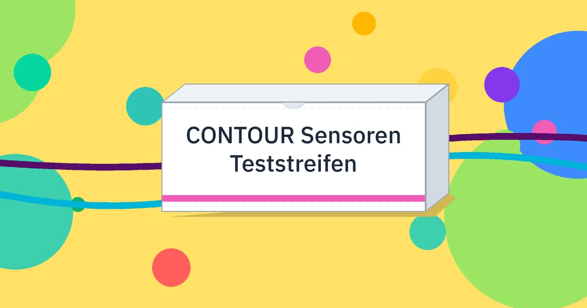 Symbolbild: Packung mit der Aufschrift CONTOUR Sensoren Teststreifen (PZN 09751452) – Verfügbarkeit und Bezug in Apotheken in Frankfurt am Main