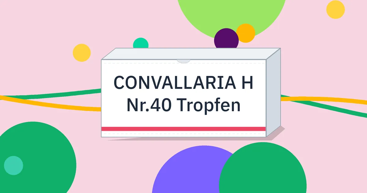 Symbolbild: Packung mit der Aufschrift CONVALLARIA H Nr.40 Tropfen (PZN 01009701) – Verfügbarkeit und Bezug in Apotheken in Frankfurt am Main