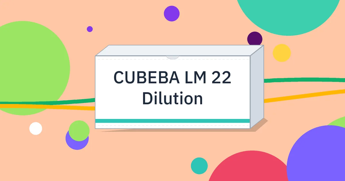 Symbolbild: Packung mit der Aufschrift CUBEBA LM 22 Dilution (PZN 13456888) – Verfügbarkeit und Bezug in Apotheken in Frankfurt am Main