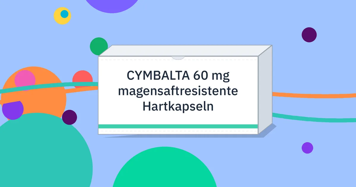 Symbolbild: Packung mit der Aufschrift CYMBALTA 60 mg magensaftresistente Hartkapseln (PZN 00429200) – Verfügbarkeit und Bezug in Apotheken in Frankfurt am Main