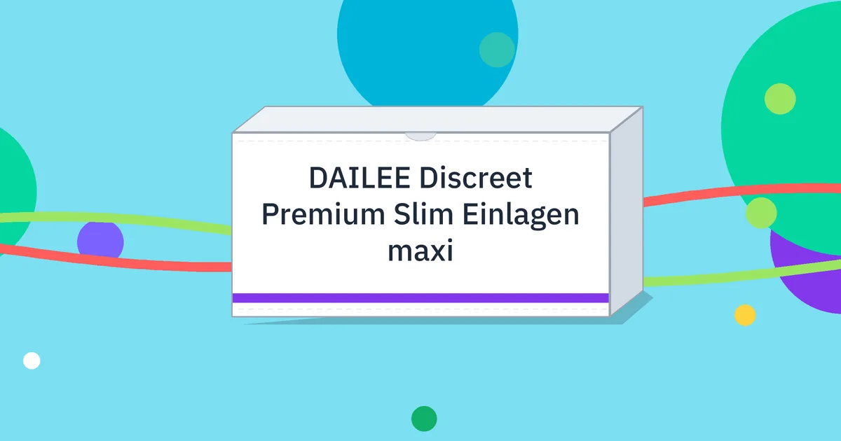 Symbolbild: Packung mit der Aufschrift DAILEE Discreet Premium Slim Einlagen maxi (PZN 19397371) – Verfügbarkeit und Bezug in Apotheken in Frankfurt am Main