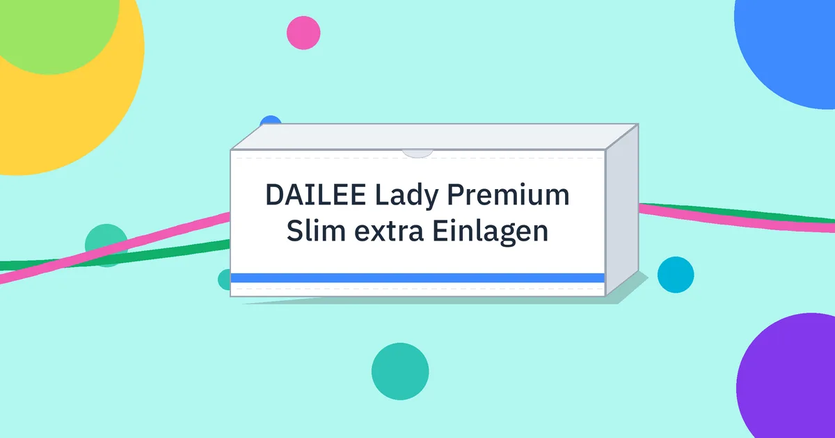 Symbolbild: Packung mit der Aufschrift DAILEE Lady Premium Slim extra Einlagen (PZN 16142860) – Verfügbarkeit und Bezug in Apotheken in Frankfurt am Main