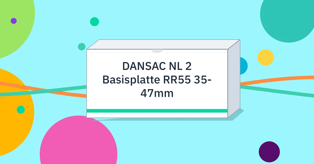 Symbolbild: Packung mit der Aufschrift DANSAC NL 2 Basisplatte RR55 35-47mm (PZN 06559375) – Verfügbarkeit und Bezug in Apotheken in Frankfurt am Main