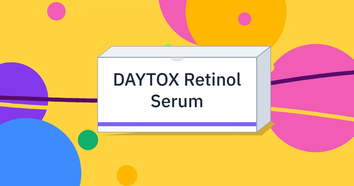Symbolbild: Packung mit der Aufschrift DAYTOX Retinol Serum (PZN 16780649) – Verfügbarkeit und Bezug in Apotheken in Frankfurt am Main