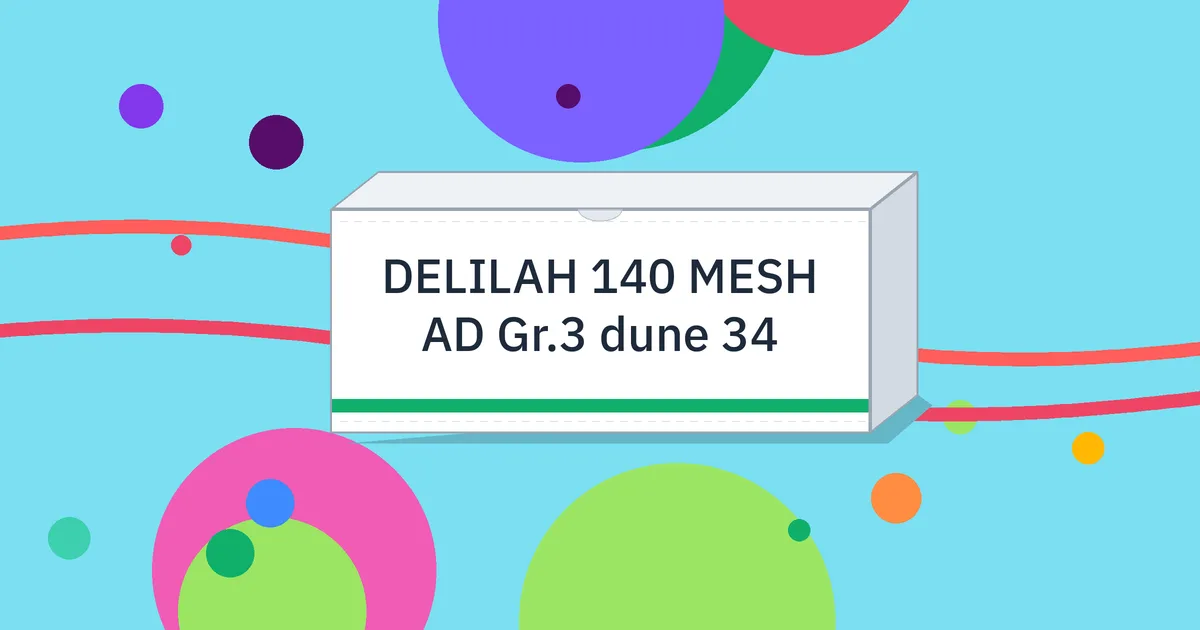 Symbolbild: Packung mit der Aufschrift DELILAH 140 MESH AD Gr.3 dune 34 (PZN 13849323) – Verfügbarkeit und Bezug in Apotheken in Frankfurt am Main
