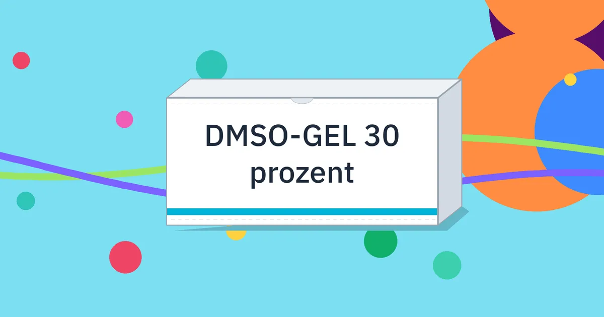Symbolbild: Packung mit der Aufschrift DMSO-GEL 30 prozent (PZN 16234929) – Verfügbarkeit und Bezug in Apotheken in Frankfurt am Main