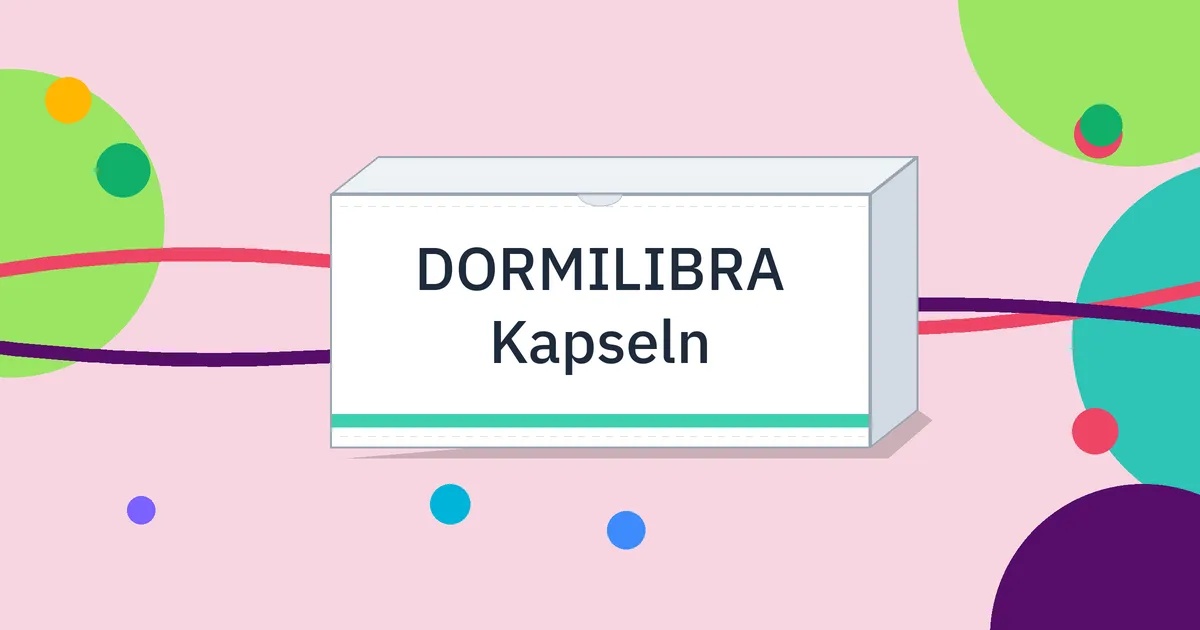 Symbolbild: Packung mit der Aufschrift DORMILIBRA Kapseln (PZN 19892194) – Verfügbarkeit und Bezug in Apotheken in Frankfurt am Main