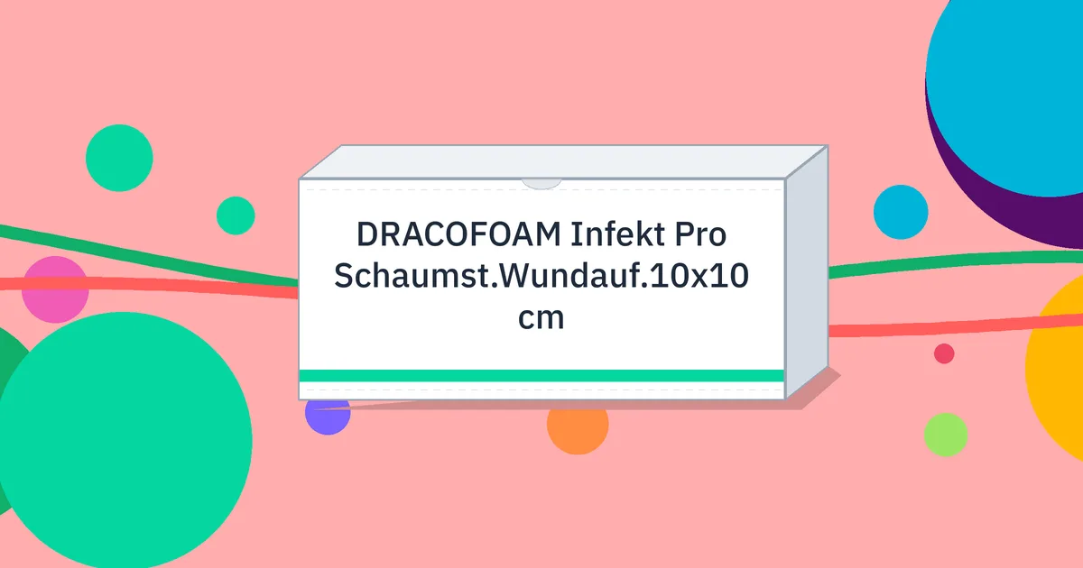 Symbolbild: Packung mit der Aufschrift DRACOFOAM Infekt Pro Schaumst.Wundauf.10x10 cm (PZN 19964143) – Verfügbarkeit und Bezug in Apotheken in Frankfurt am Main