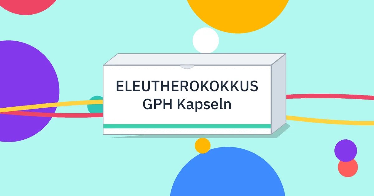 Symbolbild: Packung mit der Aufschrift ELEUTHEROKOKKUS GPH Kapseln (PZN 09749136) – Verfügbarkeit und Bezug in Apotheken in Frankfurt am Main