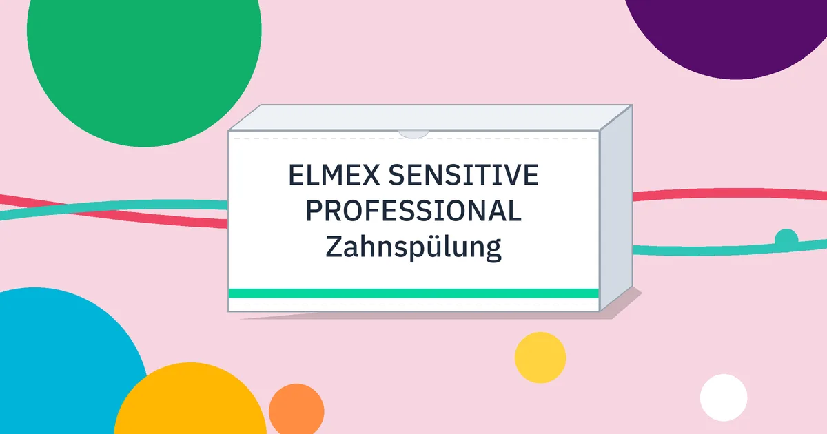 Symbolbild: Packung mit der Aufschrift ELMEX SENSITIVE PROFESSIONAL Zahnspülung (PZN 01316449) – Verfügbarkeit und Bezug in Apotheken in Frankfurt am Main