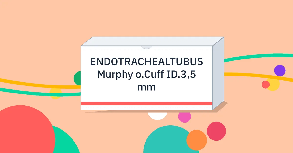 Symbolbild: Packung mit der Aufschrift ENDOTRACHEALTUBUS Murphy o.Cuff ID.3,5 mm (PZN 07217866) – Verfügbarkeit und Bezug in Apotheken in Frankfurt am Main