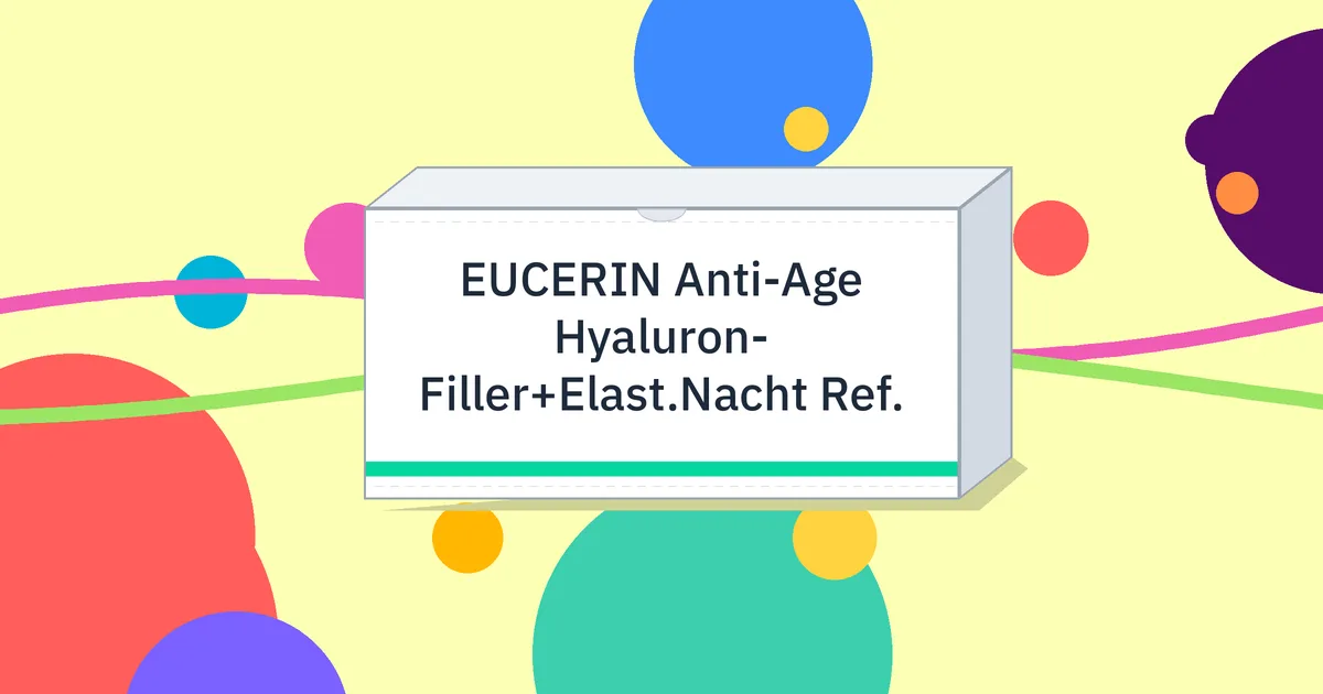 Symbolbild: Packung mit der Aufschrift EUCERIN Anti-Age Hyaluron-Filler+Elast.Nacht Ref. (PZN 19708440) – Verfügbarkeit und Bezug in Apotheken in Frankfurt am Main