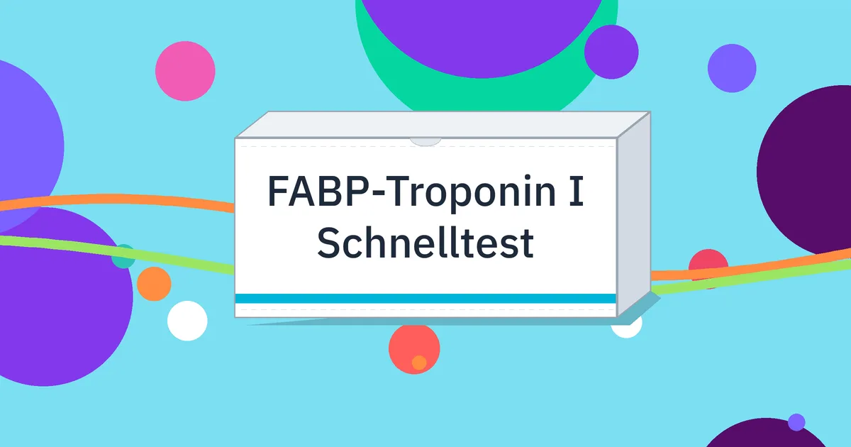 Symbolbild: Packung mit der Aufschrift FABP-Troponin I Schnelltest (PZN 10544178) – Verfügbarkeit und Bezug in Apotheken in Frankfurt am Main