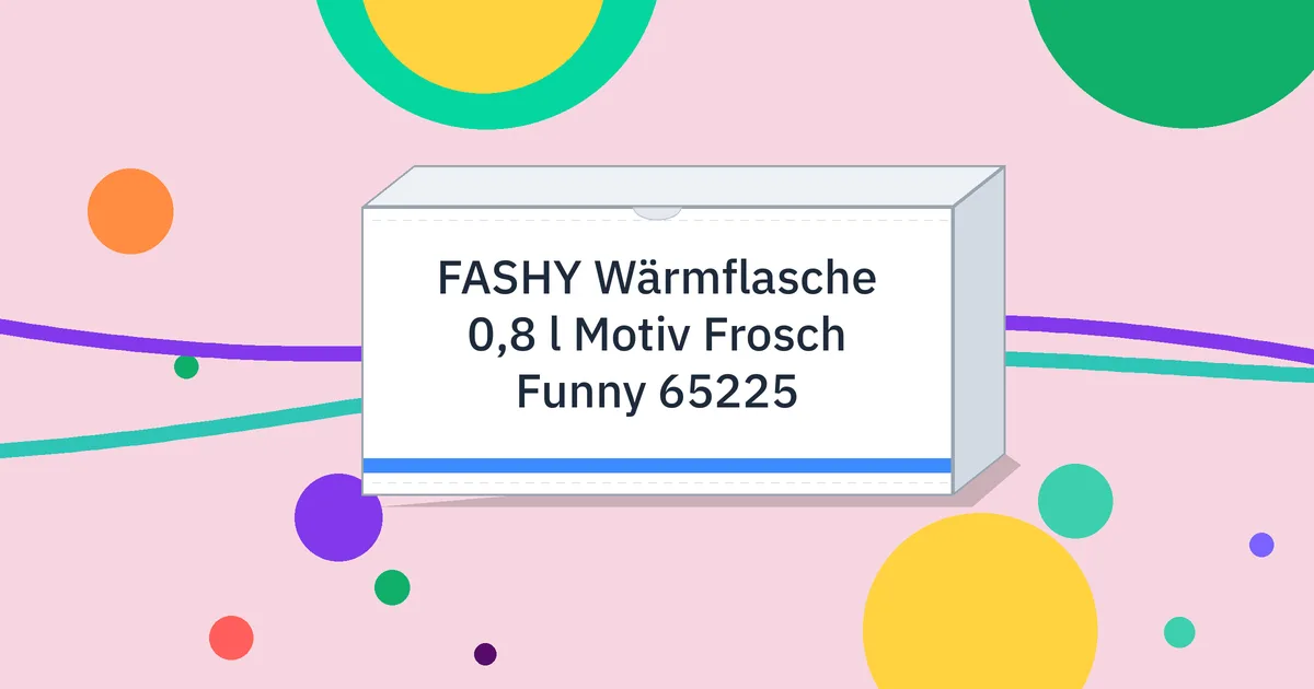 Symbolbild: Packung mit der Aufschrift FASHY Wärmflasche 0,8 l Motiv Frosch Funny 65225 (PZN 15573061) – Verfügbarkeit und Bezug in Apotheken in Frankfurt am Main