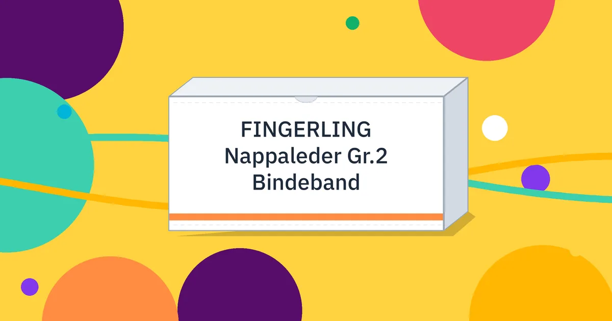 Symbolbild: Packung mit der Aufschrift FINGERLING Nappaleder Gr.2 Bindeband (PZN 03160951) – Verfügbarkeit und Bezug in Apotheken in Frankfurt am Main