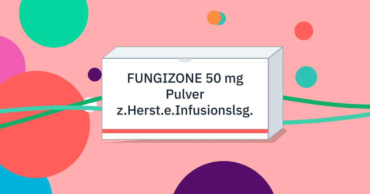 Symbolbild: Packung mit der Aufschrift FUNGIZONE 50 mg Pulver z.Herst.e.Infusionslsg. (PZN 18913250) – Verfügbarkeit und Bezug in Apotheken in Frankfurt am Main