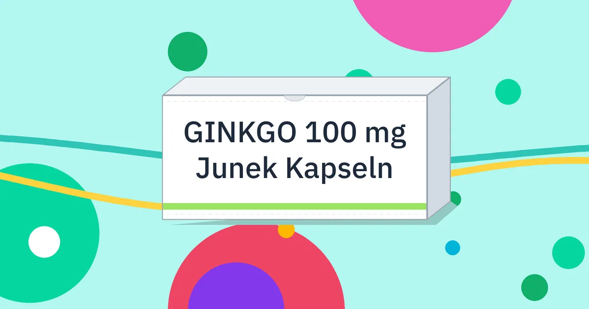 Symbolbild: Packung mit der Aufschrift GINKGO 100 mg Junek Kapseln (PZN 01644001) – Verfügbarkeit und Bezug in Apotheken in Frankfurt am Main