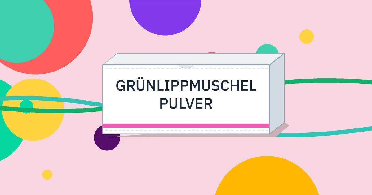 Symbolbild: Packung mit der Aufschrift GRÜNLIPPMUSCHEL PULVER (PZN 01581246) – Verfügbarkeit und Bezug in Apotheken in Frankfurt am Main