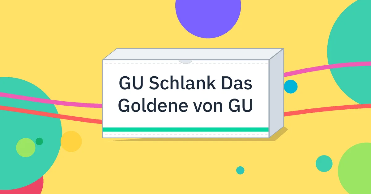 Symbolbild: Packung mit der Aufschrift GU Schlank Das Goldene von GU (PZN 16904471) – Verfügbarkeit und Bezug in Apotheken in Frankfurt am Main