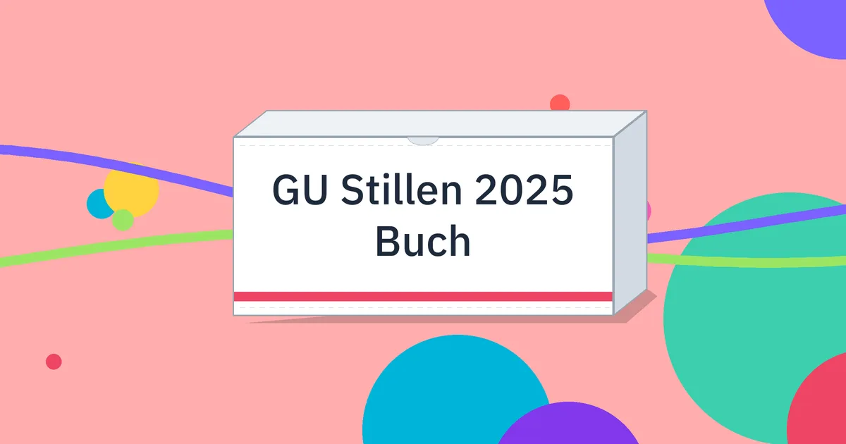 Symbolbild: Packung mit der Aufschrift GU Stillen 2025 Buch (PZN 19850385) – Verfügbarkeit und Bezug in Apotheken in Frankfurt am Main