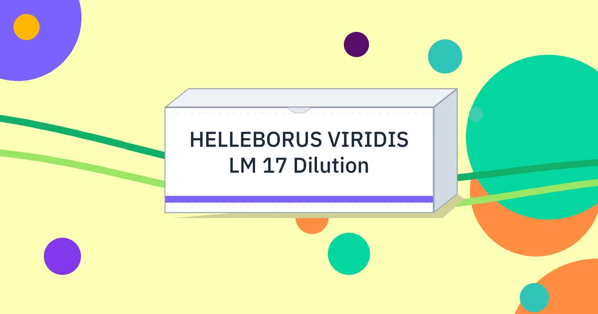 Symbolbild: Packung mit der Aufschrift HELLEBORUS VIRIDIS LM 17 Dilution (PZN 12886687) – Verfügbarkeit und Bezug in Apotheken in Frankfurt am Main