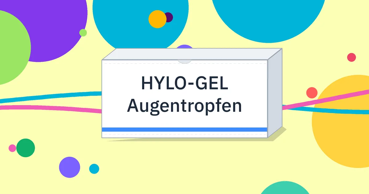 Symbolbild: Packung mit der Aufschrift HYLO-GEL Augentropfen (PZN 10389677) – Verfügbarkeit und Bezug in Apotheken in Frankfurt am Main