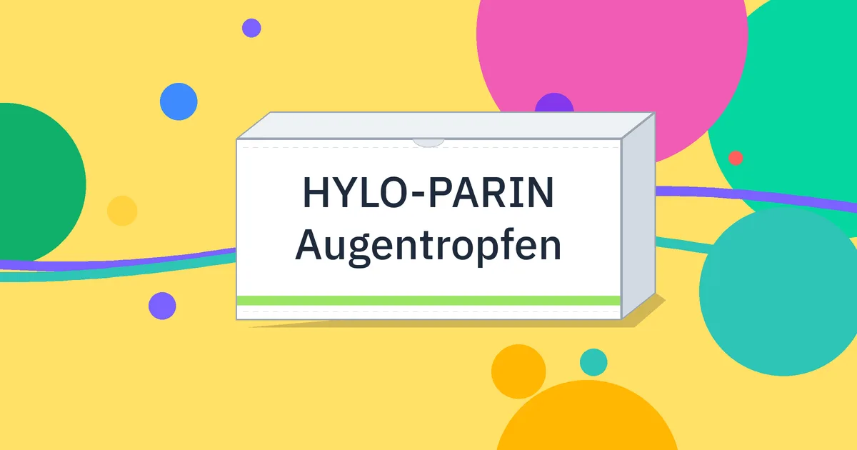 Symbolbild: Packung mit der Aufschrift HYLO-PARIN Augentropfen (PZN 11661325) – Verfügbarkeit und Bezug in Apotheken in Frankfurt am Main