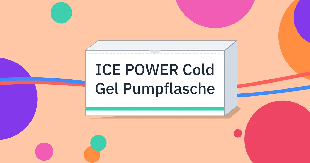 Symbolbild: Packung mit der Aufschrift ICE POWER Cold Gel Pumpflasche (PZN 12505047) – Verfügbarkeit und Bezug in Apotheken in Frankfurt am Main
