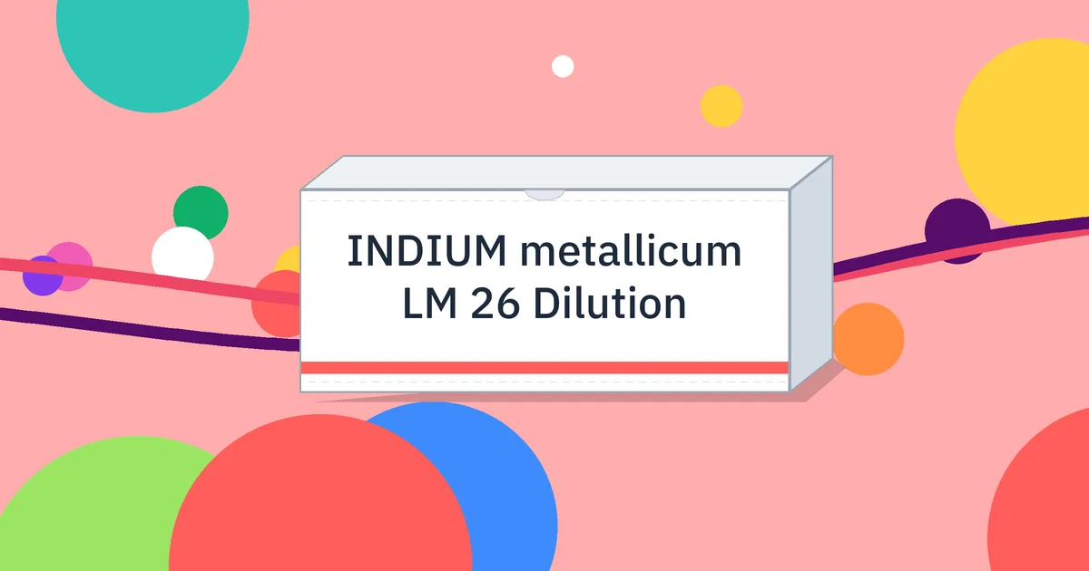 Symbolbild: Packung mit der Aufschrift INDIUM metallicum LM 26 Dilution (PZN 12912723) – Verfügbarkeit und Bezug in Apotheken in Frankfurt am Main