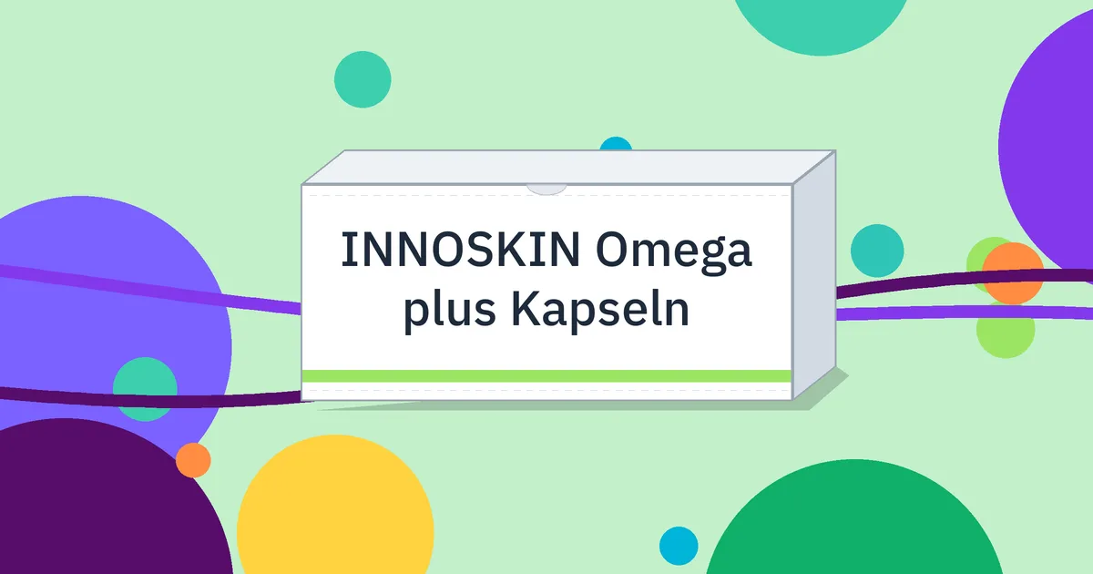 Symbolbild: Packung mit der Aufschrift INNOSKIN Omega plus Kapseln (PZN 11290159) – Verfügbarkeit und Bezug in Apotheken in Frankfurt am Main