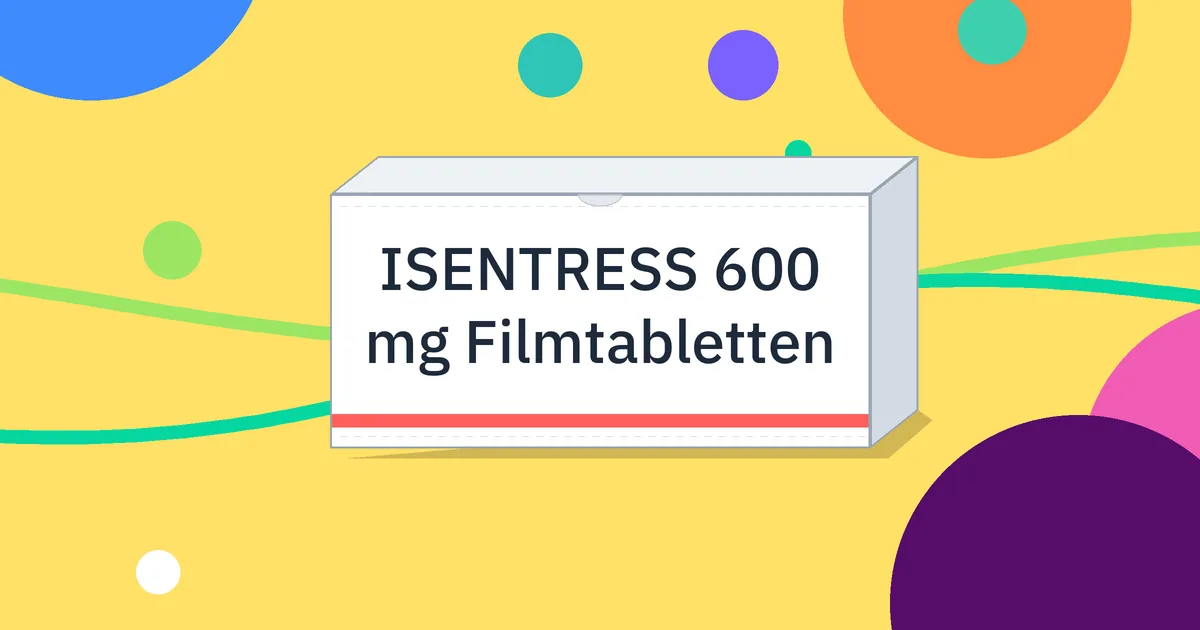Symbolbild: Packung mit der Aufschrift ISENTRESS 600 mg Filmtabletten (PZN 14440843) – Verfügbarkeit und Bezug in Apotheken in Frankfurt am Main
