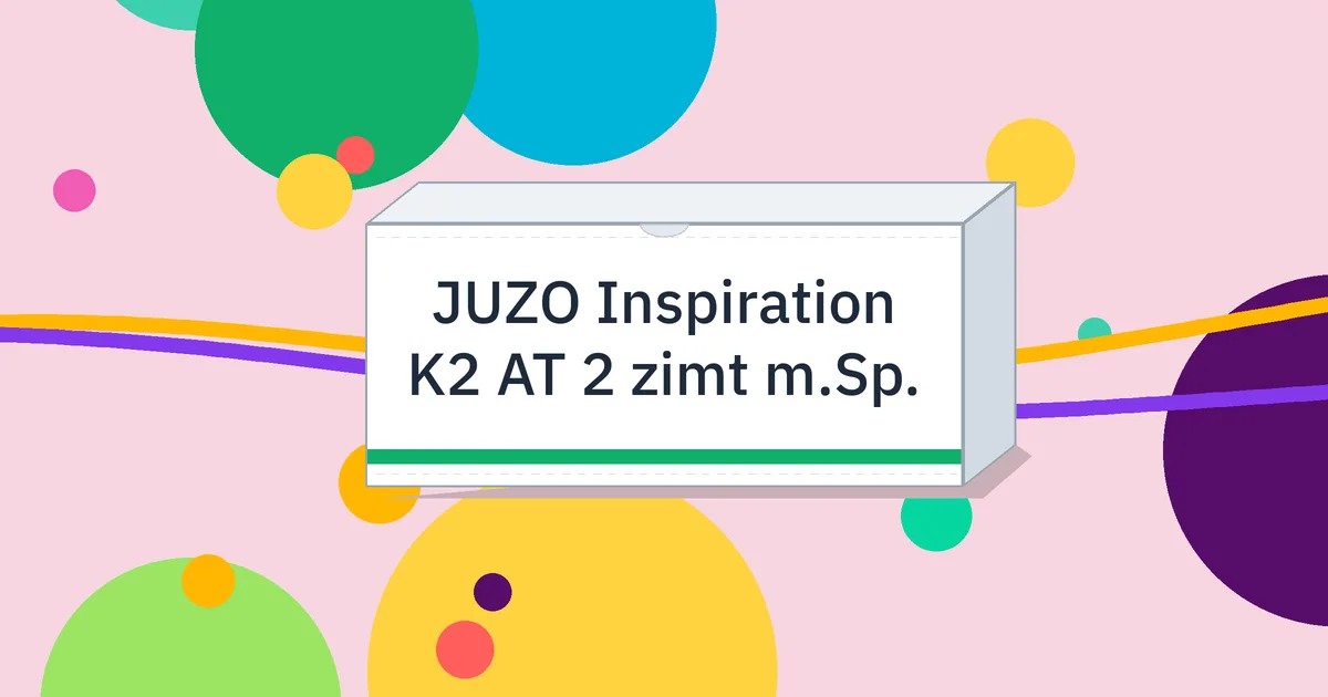 Symbolbild: Packung mit der Aufschrift JUZO Inspiration K2 AT 2 zimt m.Sp. (PZN 14926238) – Verfügbarkeit und Bezug in Apotheken in Frankfurt am Main