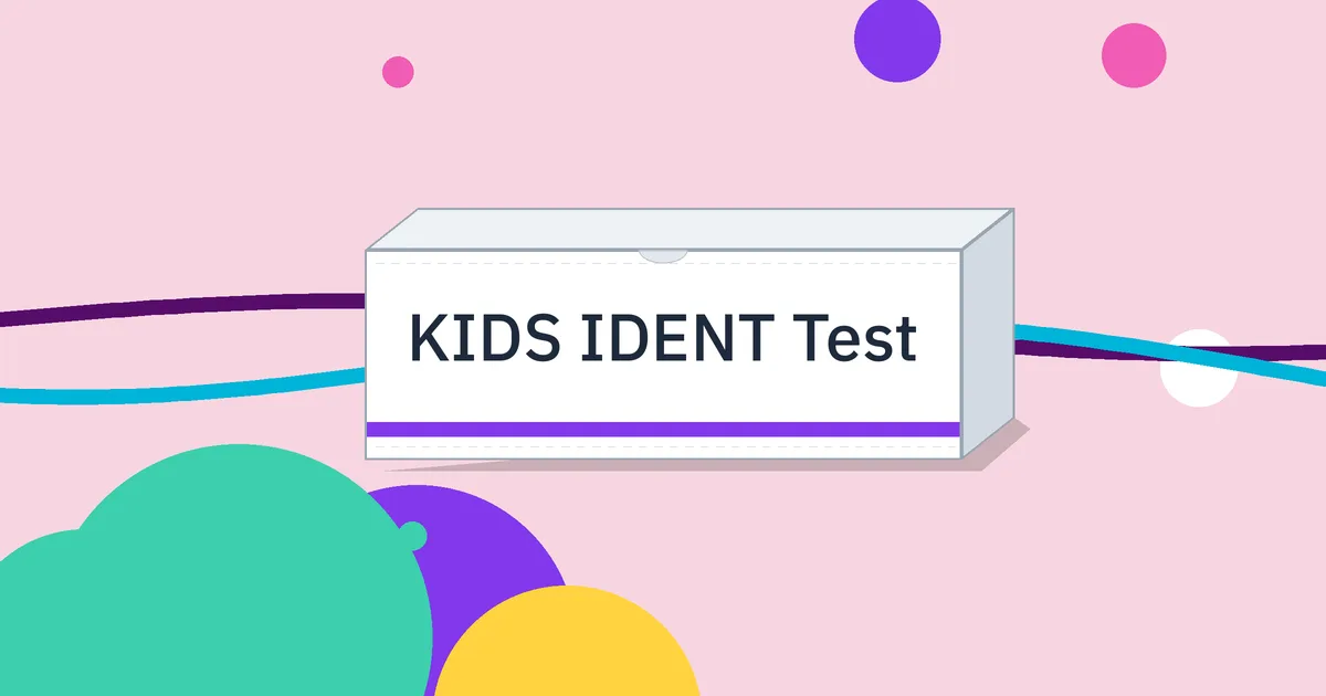 Symbolbild: Packung mit der Aufschrift KIDS IDENT Test (PZN 17850122) – Verfügbarkeit und Bezug in Apotheken in Frankfurt am Main