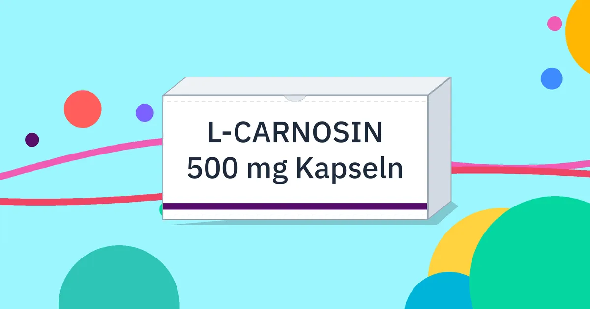 Symbolbild: Packung mit der Aufschrift L-CARNOSIN 500 mg Kapseln (PZN 07099013) – Verfügbarkeit und Bezug in Apotheken in Frankfurt am Main