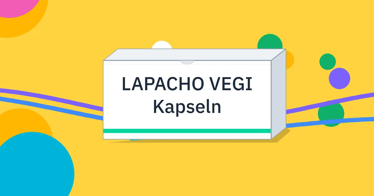 Symbolbild: Packung mit der Aufschrift LAPACHO VEGI Kapseln (PZN 03849658) – Verfügbarkeit und Bezug in Apotheken in Frankfurt am Main