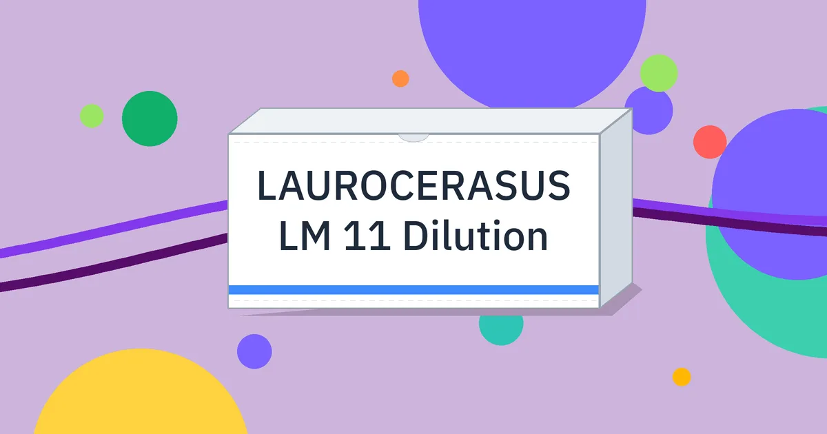 Symbolbild: Packung mit der Aufschrift LAUROCERASUS LM 11 Dilution (PZN 13524041) – Verfügbarkeit und Bezug in Apotheken in Frankfurt am Main